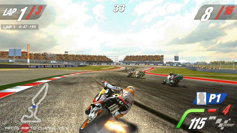 Moto GP 42" Arcade Motorcycle Game | M&P Amusement