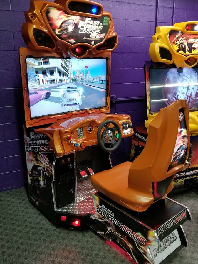 Fast & Furious Super Cars 42" Arcade Driving Game | M&P Amusement